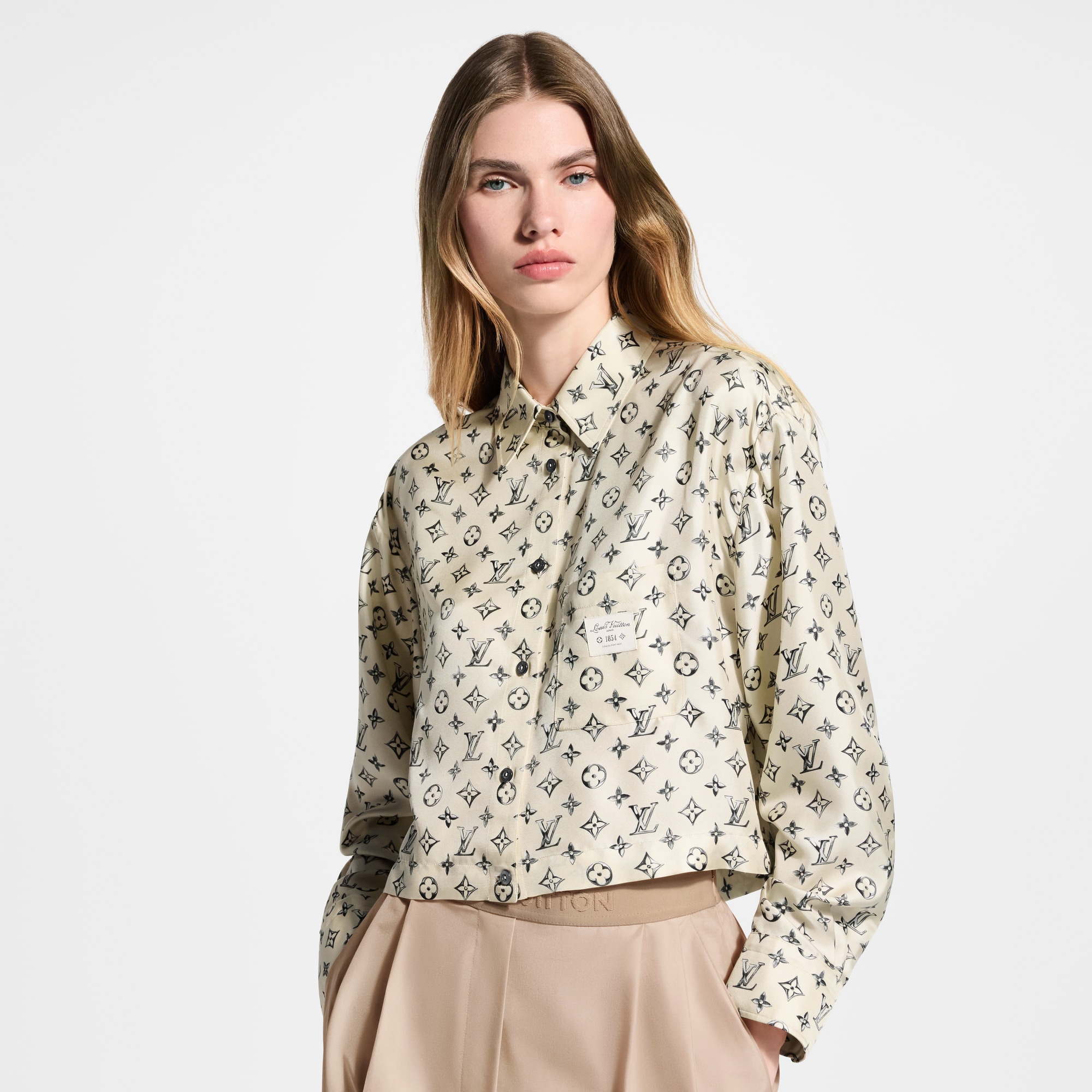 Camicia crop con fibbia - Abbigliamento 1AKF4Q | LOUIS VUITTON