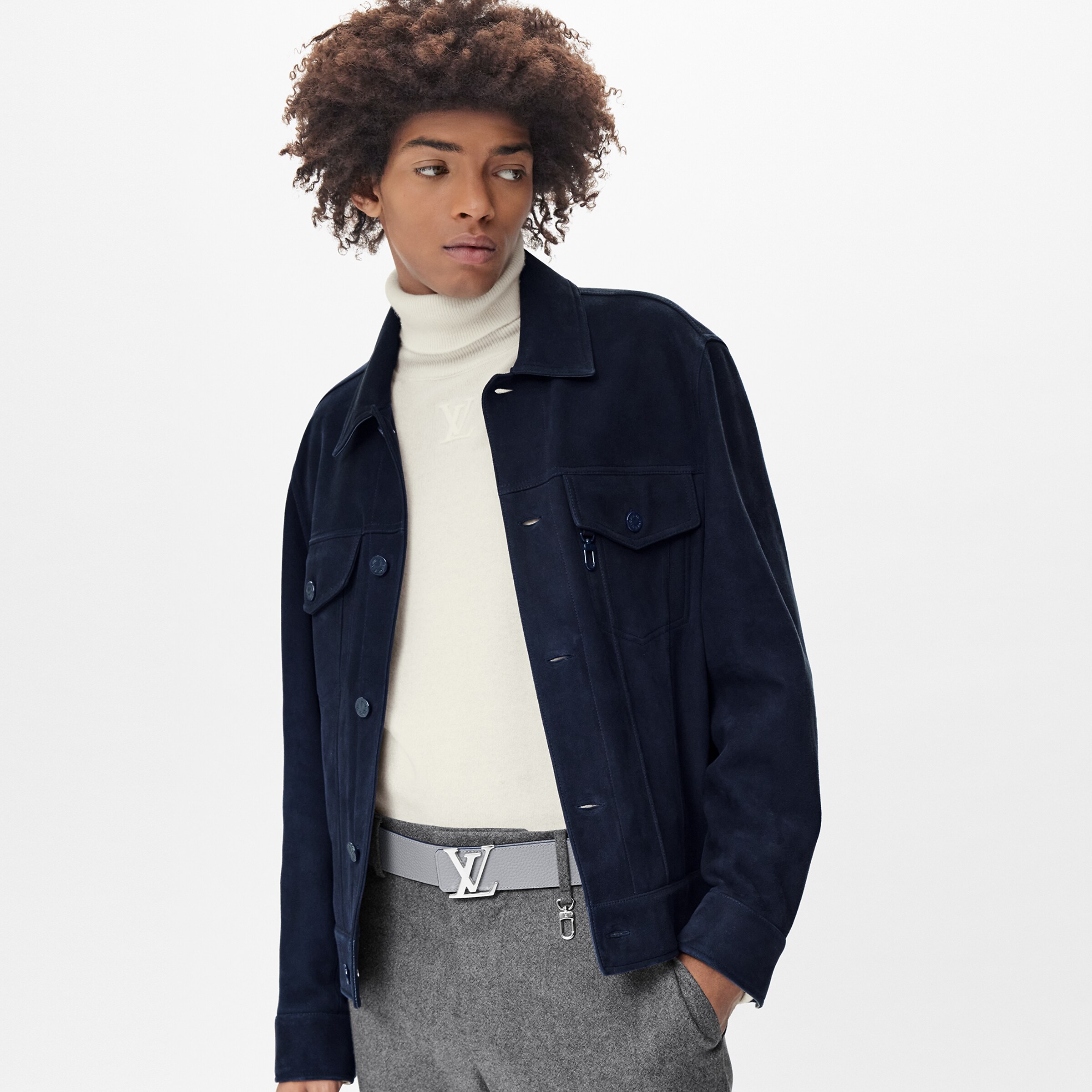 Cintura LV Initiales Taurillon 40 mm reversibile Pelle Taurillon ...