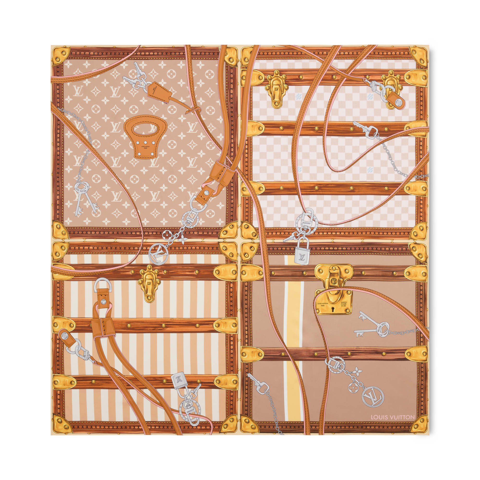 Foulard Strap And Trunk 90 S00 - Accessori M97959 | LOUIS VUITTON
