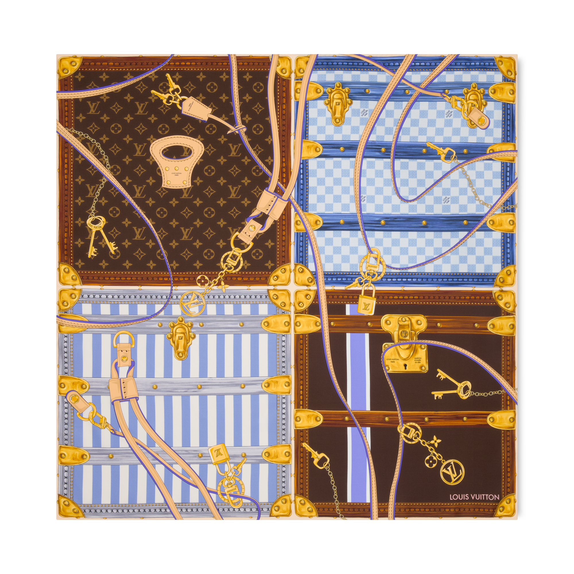 Foulard Strap And Trunk 90 S00 - Accessori M97960 | LOUIS VUITTON