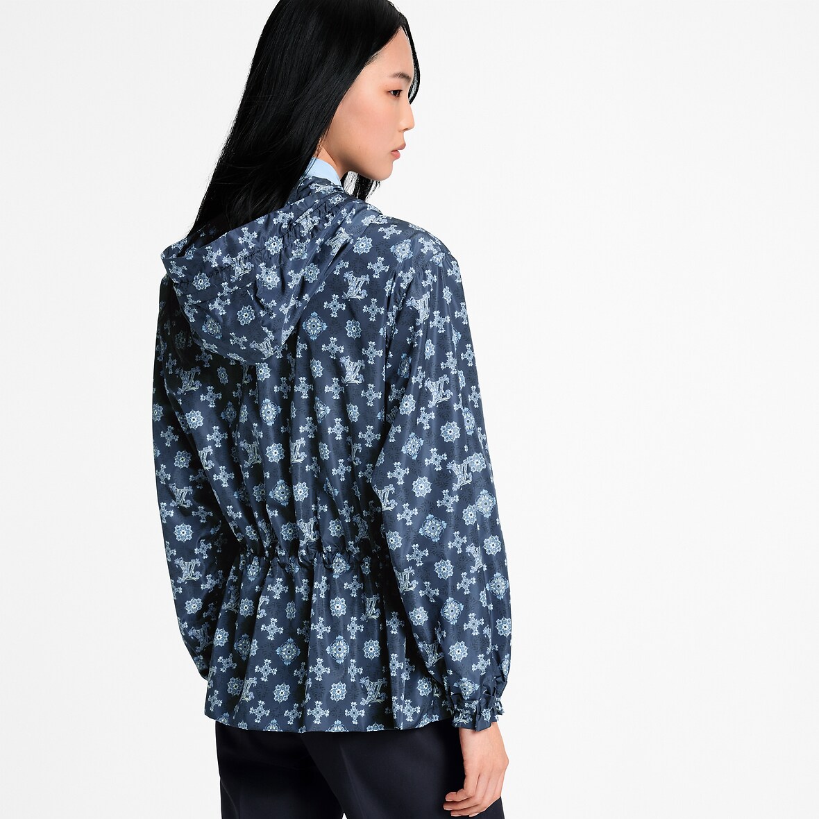 Parka con cappuccio e motivo Monogram Nouveau - Abbigliamento | LOUIS ...