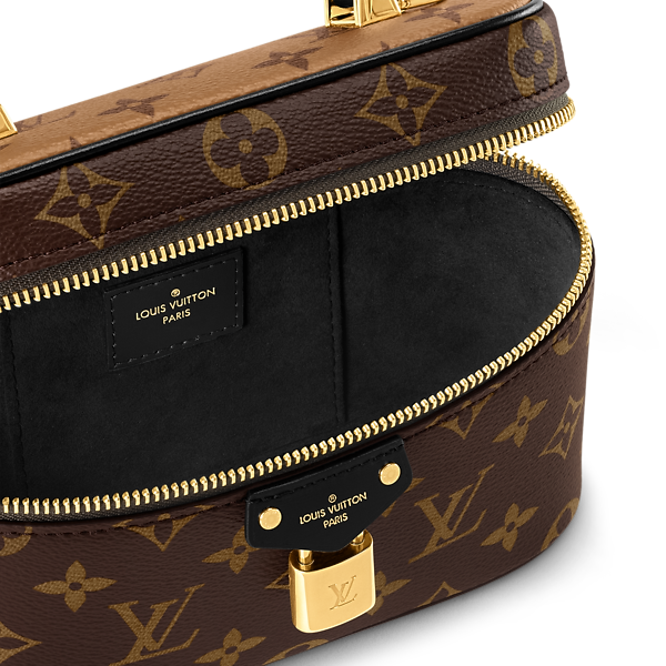 Pochette Vanity con catenella Monogram Reverse Canvas - Portafogli e ...